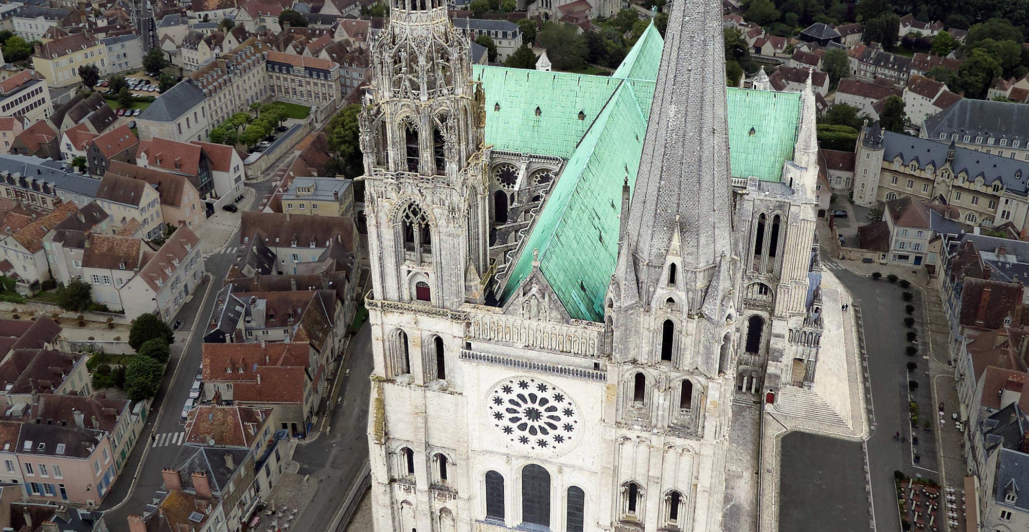 Chartres Cathedral Aerial