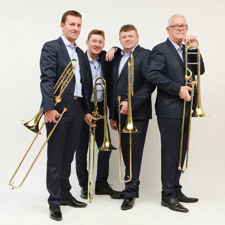 49th Chartres Festival Sunday, July 9 at 4:30 pm: QU4TRE À 4, Trombone quartet | Cathédrale de ...
